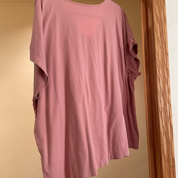 J. Jill | Tops | Jjill Luxe Supima Cotton Vneck Cap Sleeve Rose Pink ...